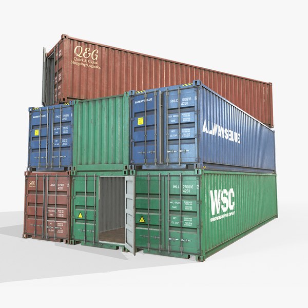 3D Shipping Container - Low Poly model - TurboSquid 1751486