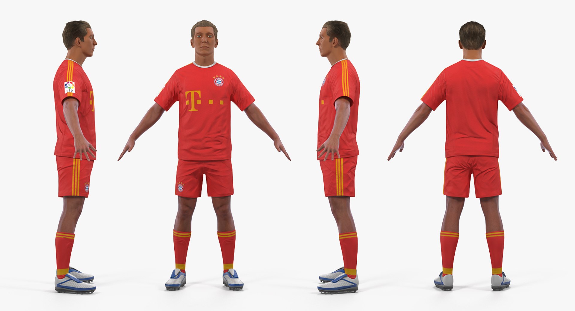 3D Soccer Football Player Bayern Model - TurboSquid 1326174