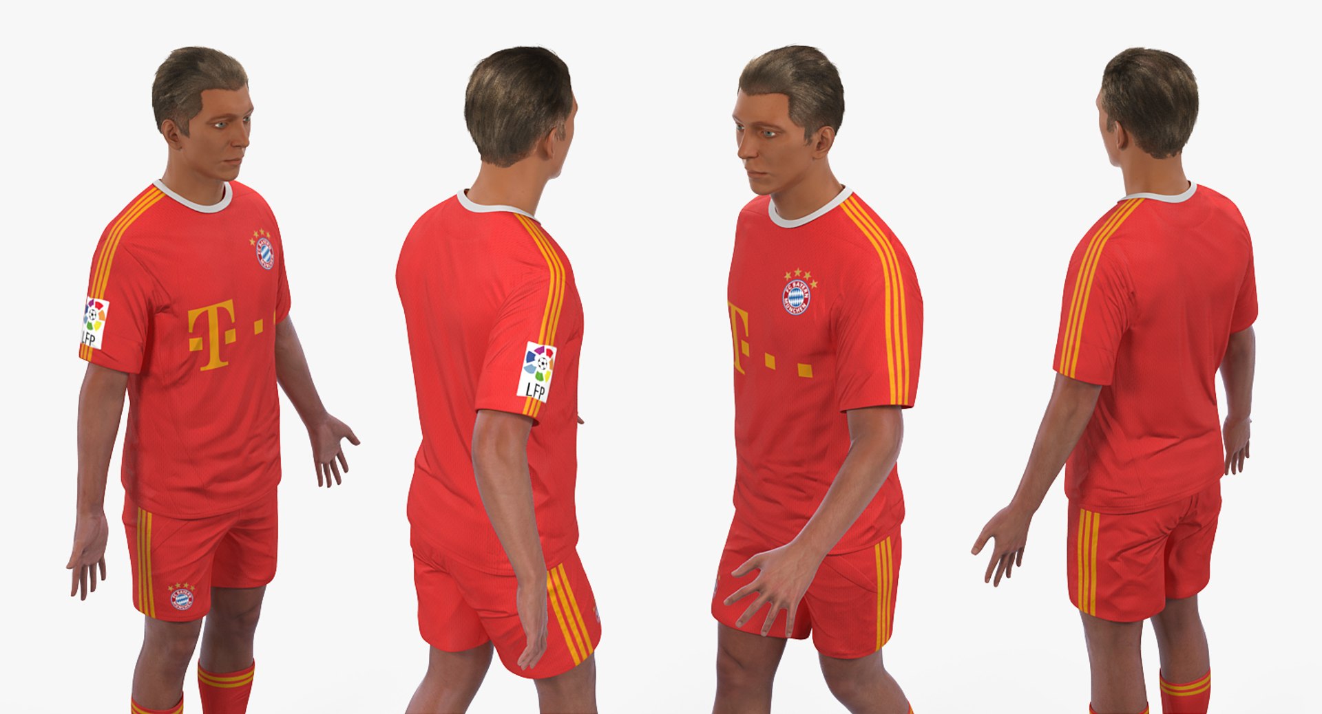 3D Soccer Football Player Bayern Model - TurboSquid 1326174