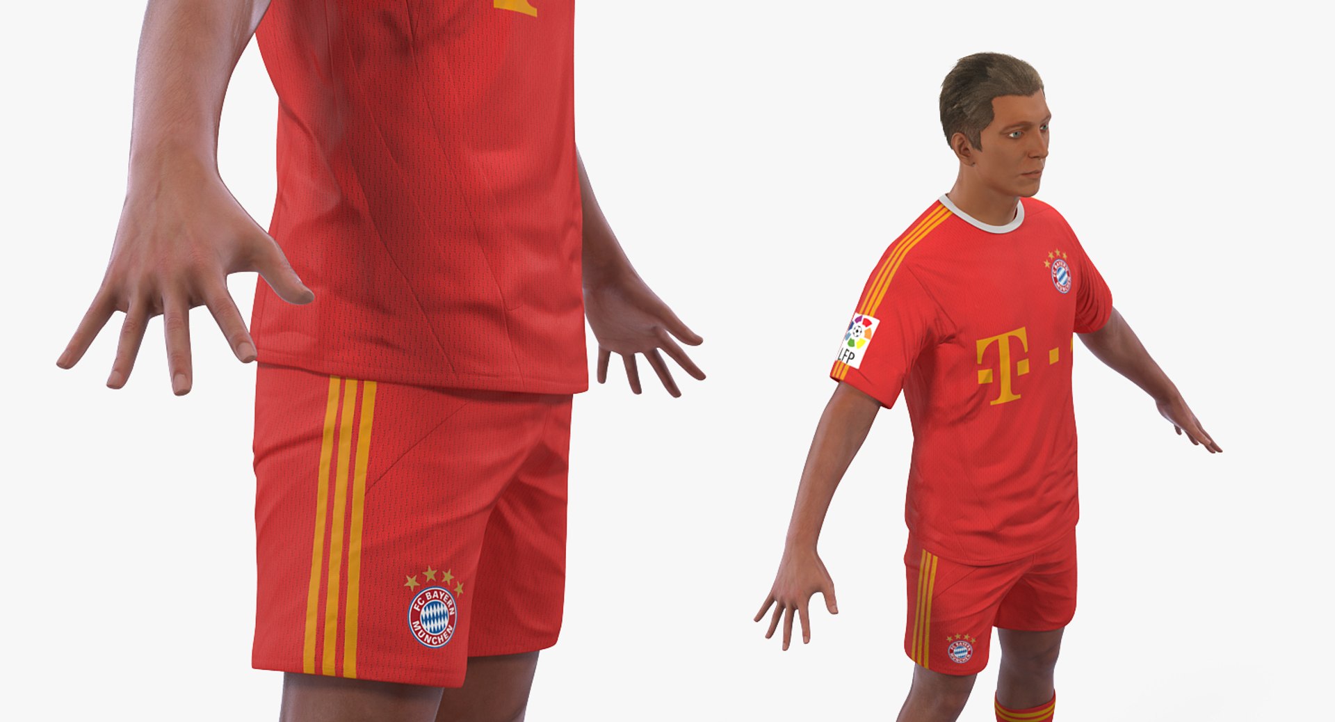 3D Soccer Football Player Bayern Model - TurboSquid 1326174