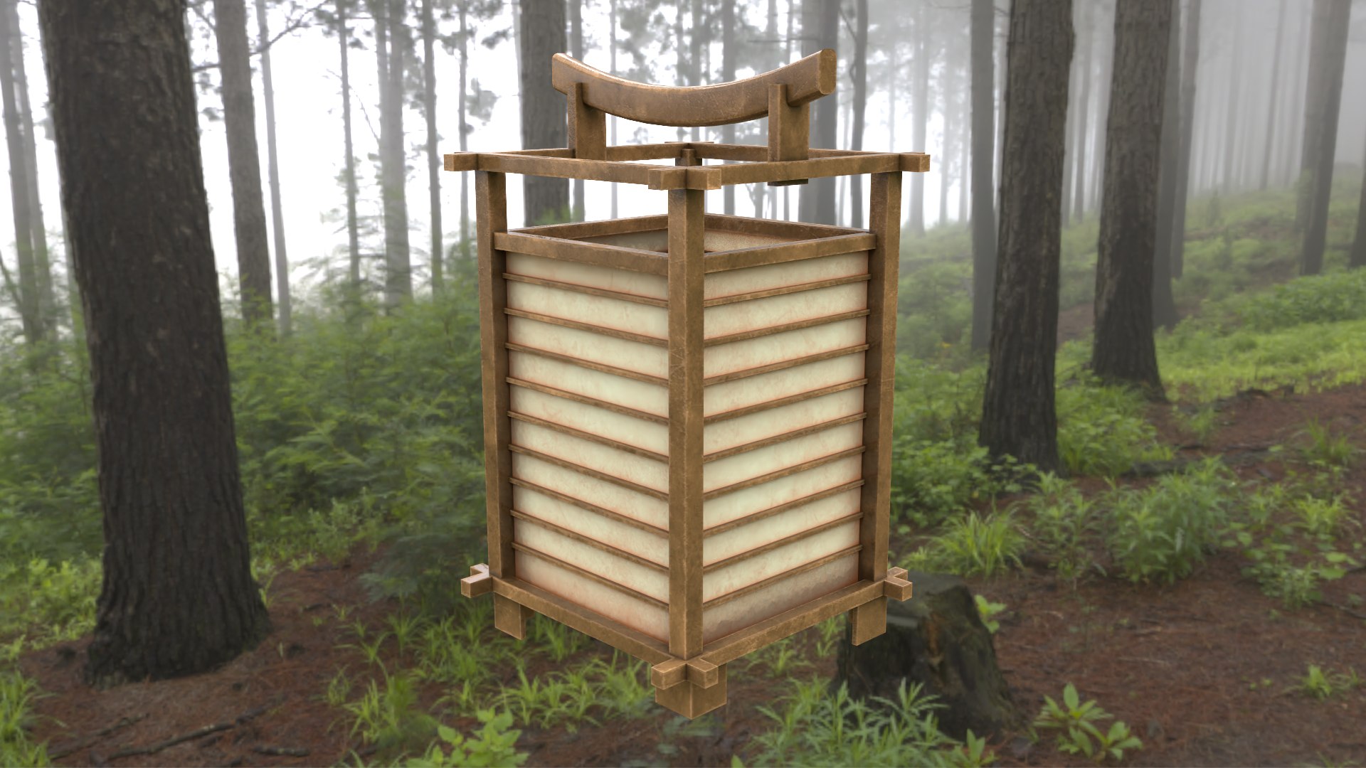 3D Paper Lamp 3D - TurboSquid 1796211