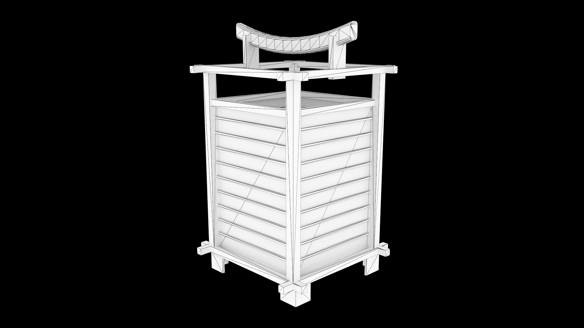 3D Paper Lamp 3D - TurboSquid 1796211