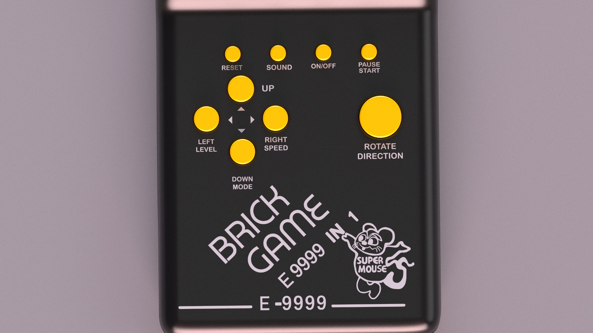 3D Model Brick Game Tetris Black - TurboSquid 2100906