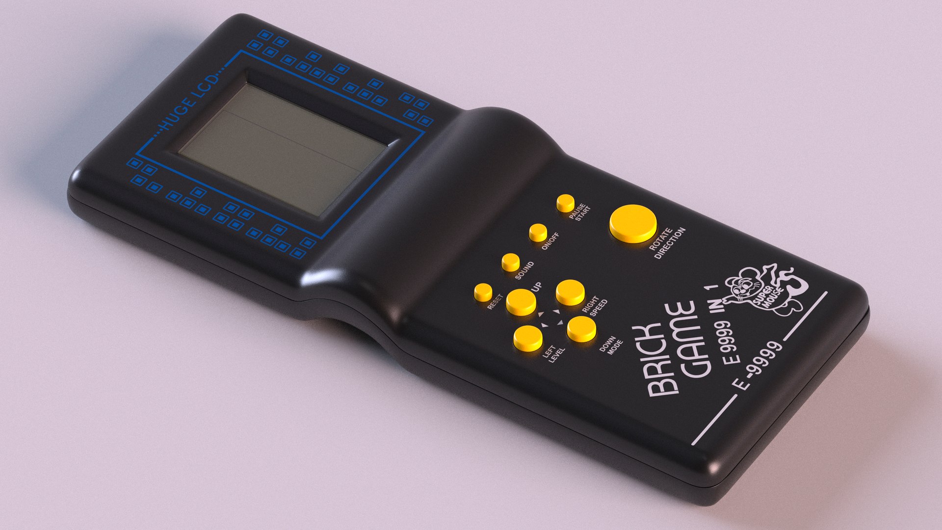 3D Model Brick Game Tetris Black - TurboSquid 2100906