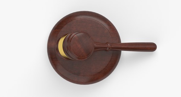 gavel wood 3d model