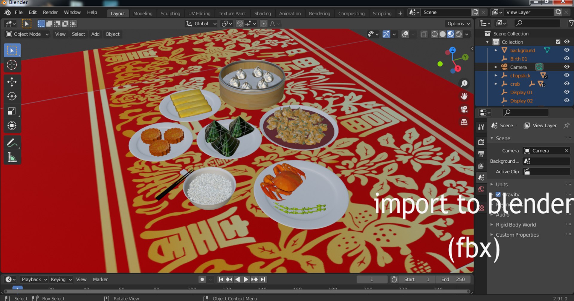 Chinese Food 3D - TurboSquid 1713064
