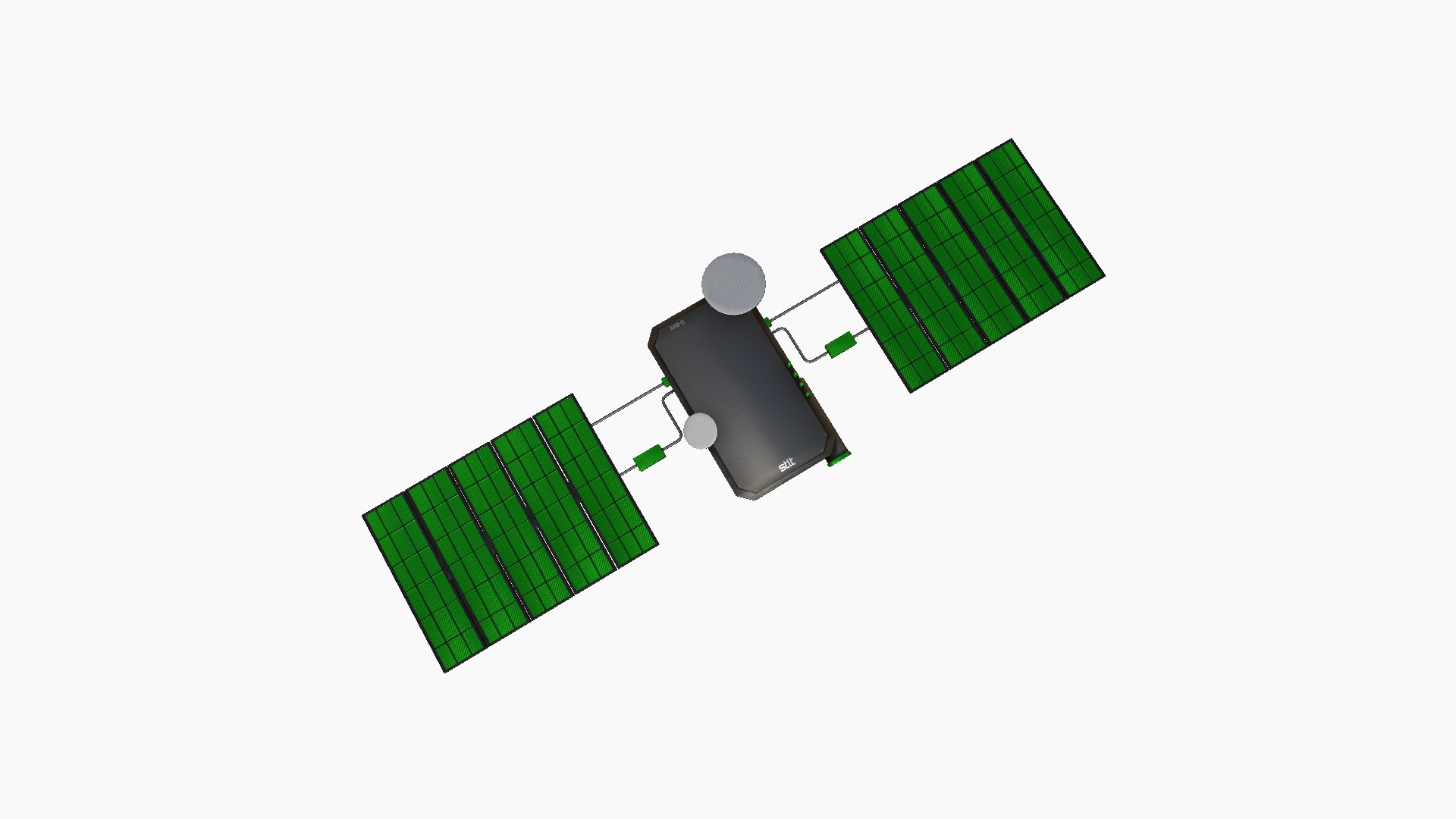 Satellite I01 Steel Green - SciFi Space Design 3D Model - TurboSquid ...