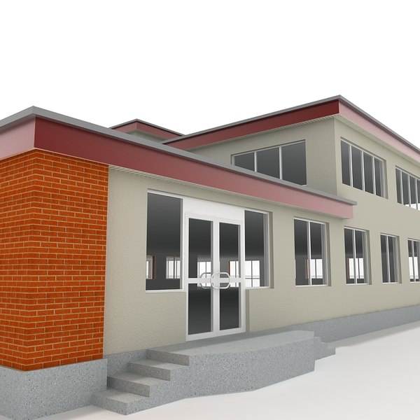 3d model of office building 09