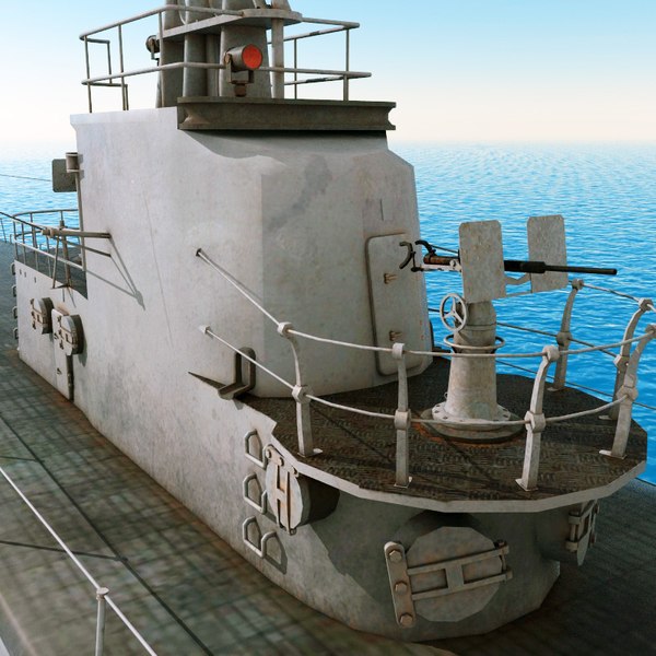 submarine uss gato 3d model