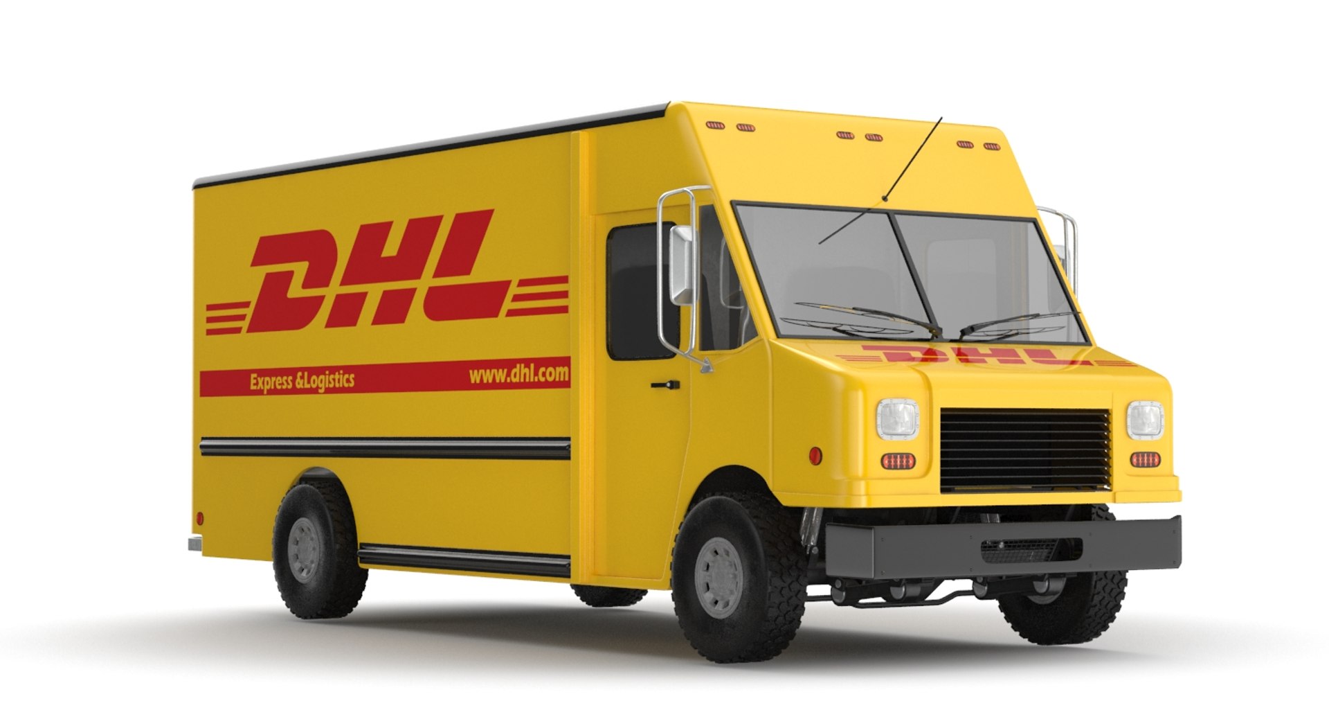 Dhl Truck 3D Model - TurboSquid 1314772