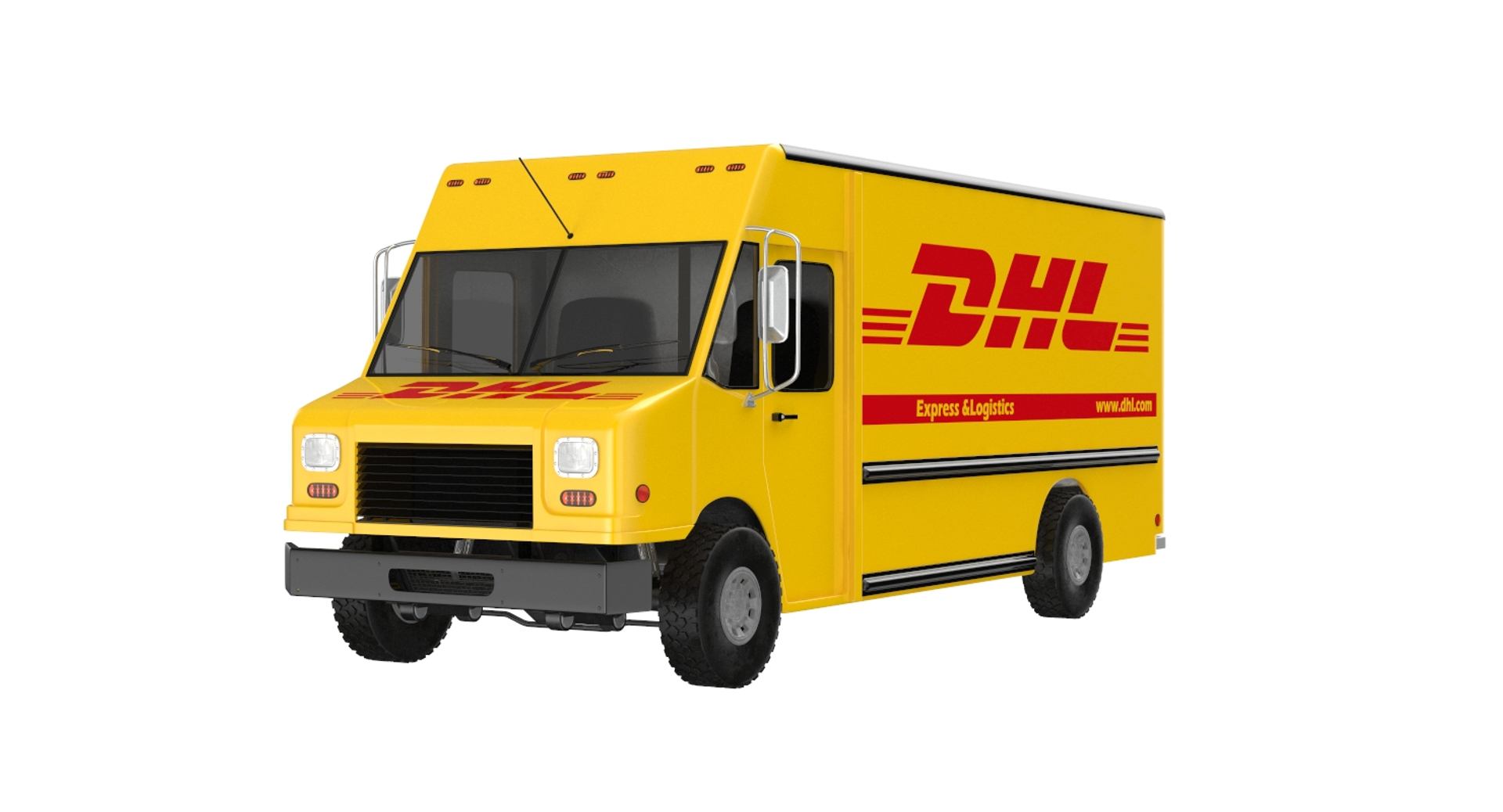 Dhl Truck 3D Model - TurboSquid 1314772