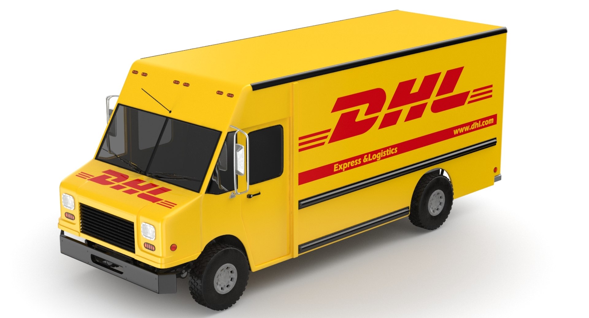 Dhl Truck 3D Model - TurboSquid 1314772