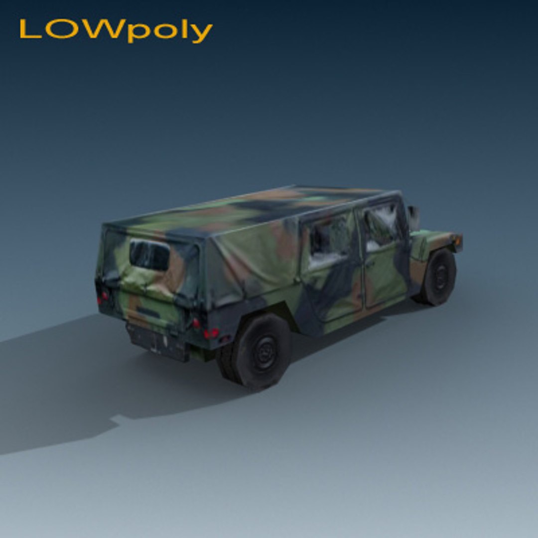 3d Hummer Jeep Humvee