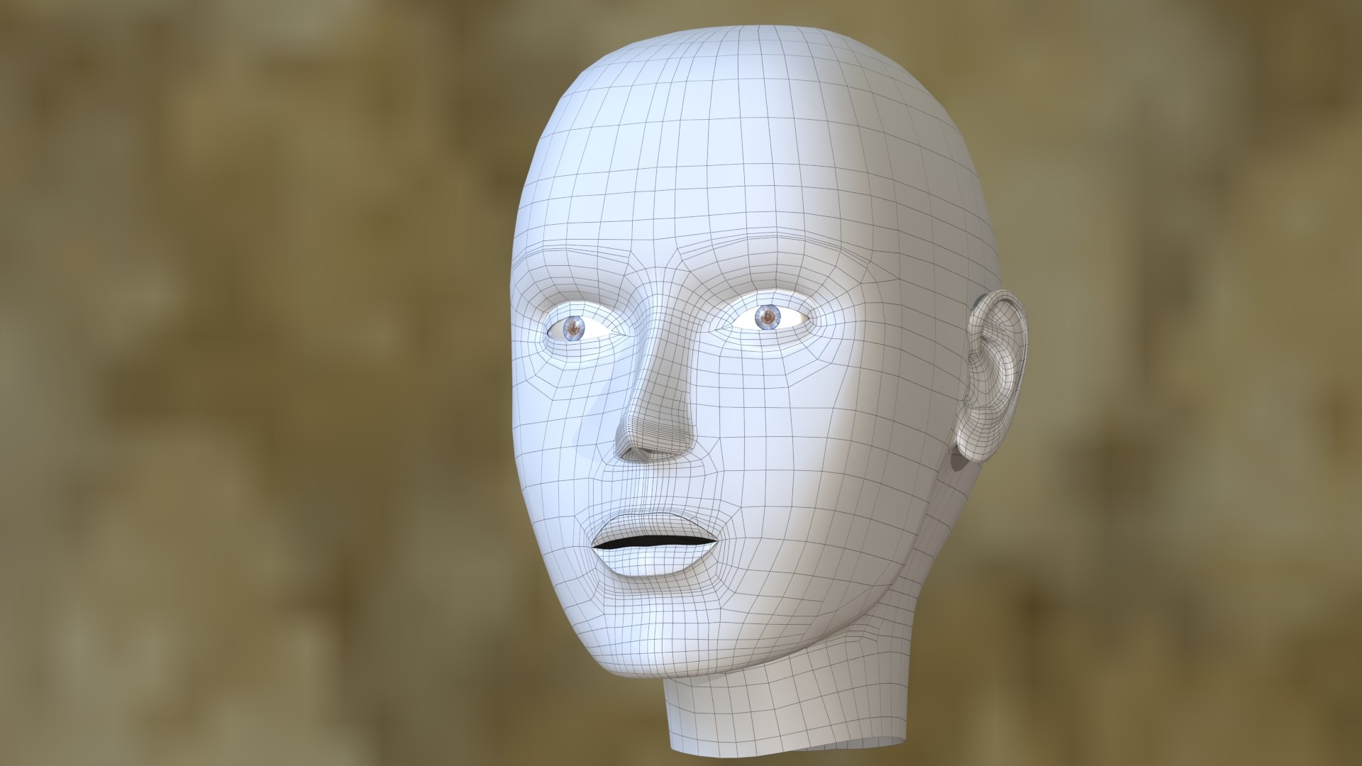 Female Head With Ears Model - TurboSquid 2052444