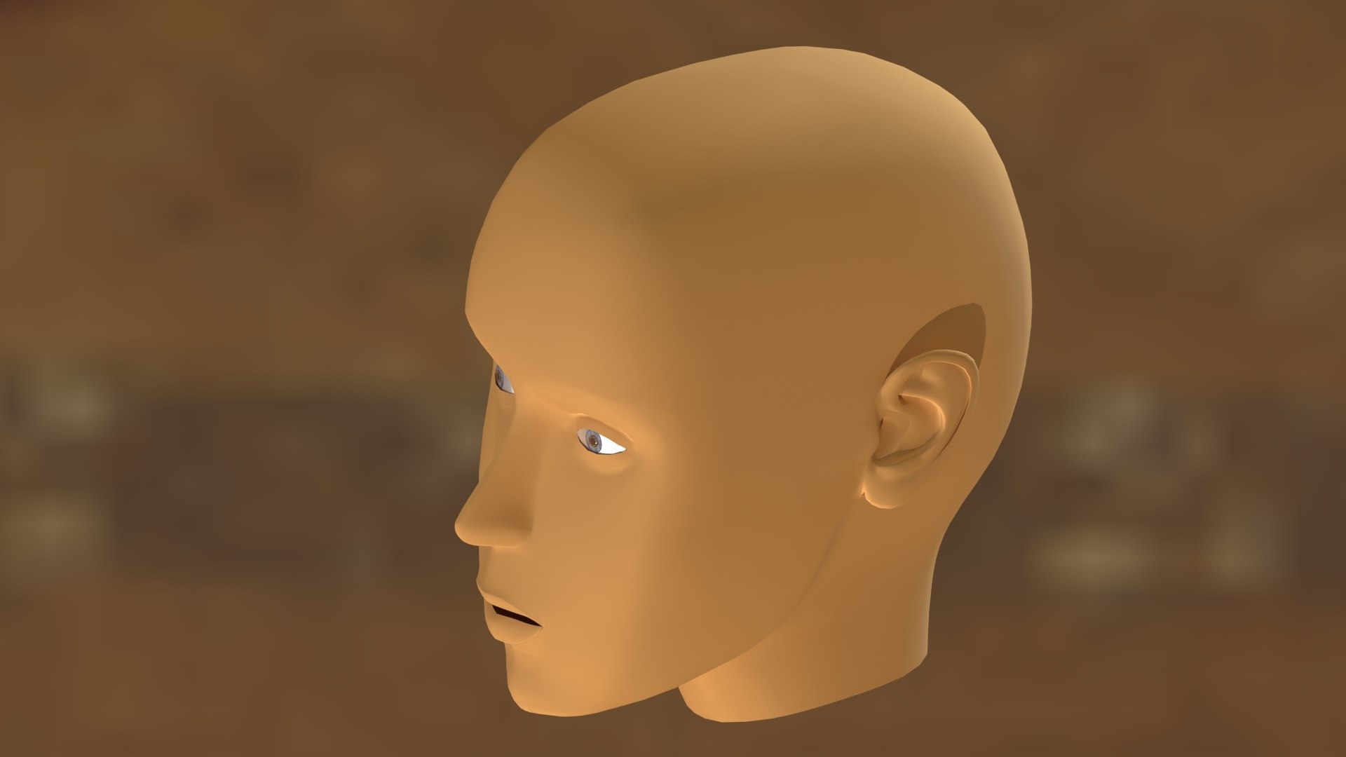 Female Head With Ears Model - TurboSquid 2052444
