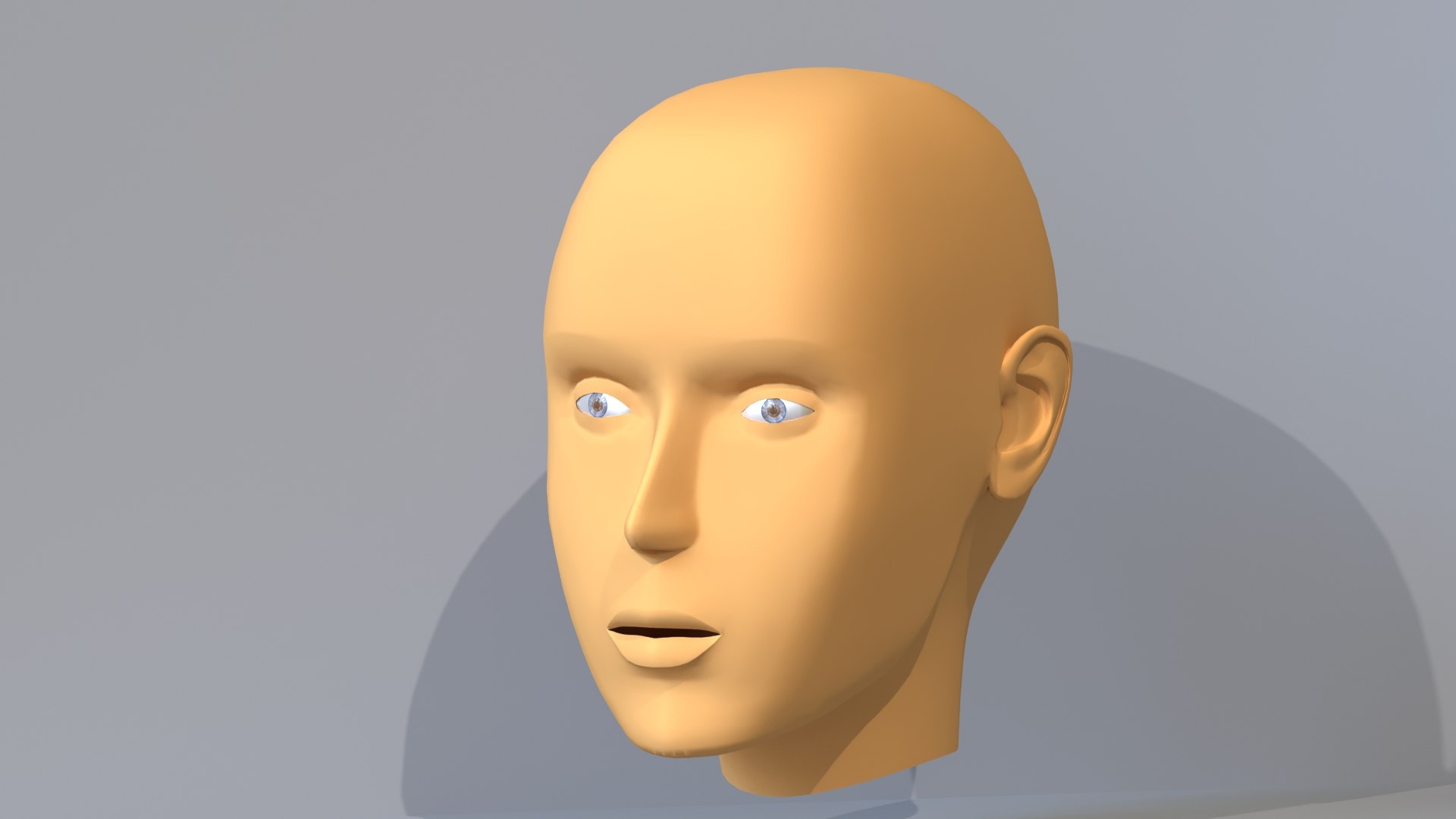 Female Head With Ears Model - TurboSquid 2052444