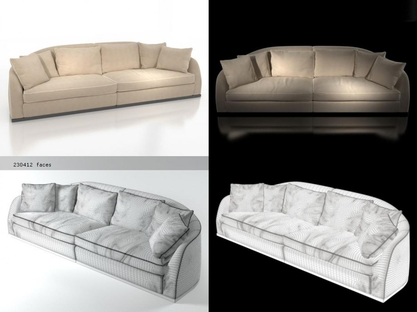 Alfred Flexform 3D Model - TurboSquid 1176817