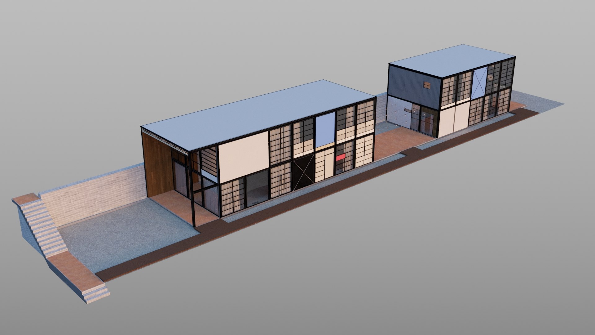 Eames House 3D - TurboSquid 2031518