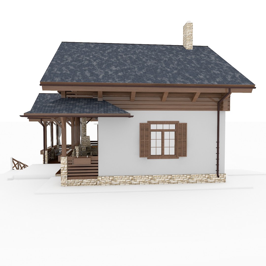 3d House Chalet Model