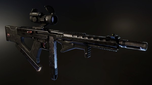 Tactical Thompson SMG 3D model - TurboSquid 1744617