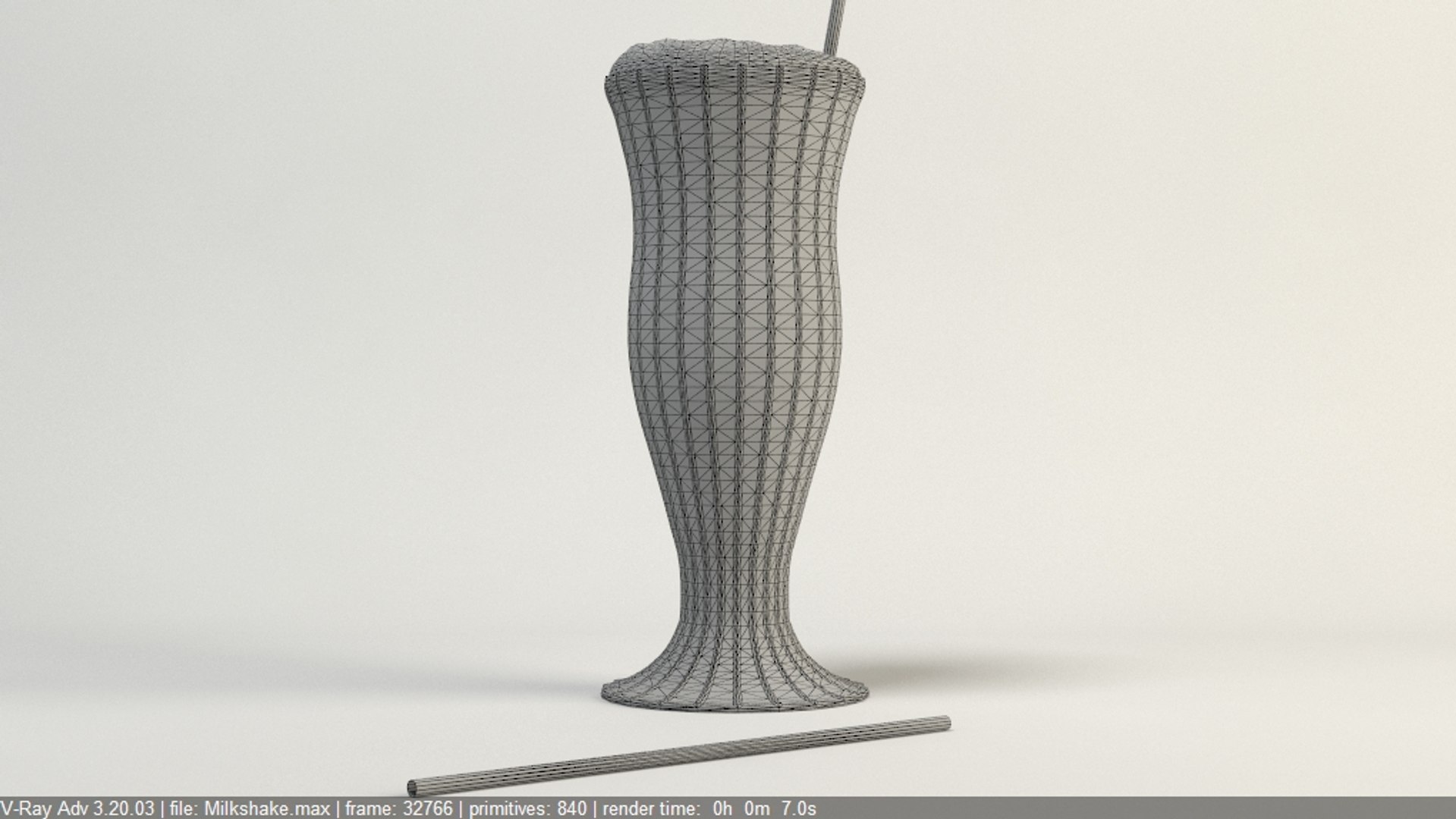 Strawberry Milkshake 3D Model - TurboSquid 1414674