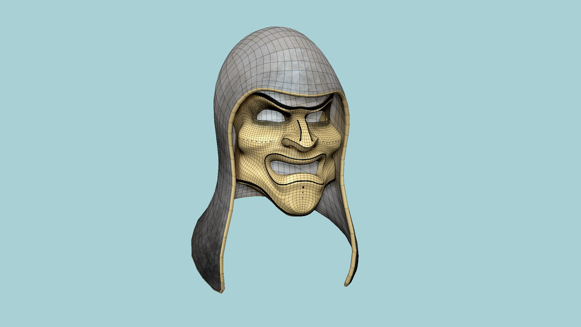 Assassin Mask A05 Gold White - Character Design Fashion Model ...