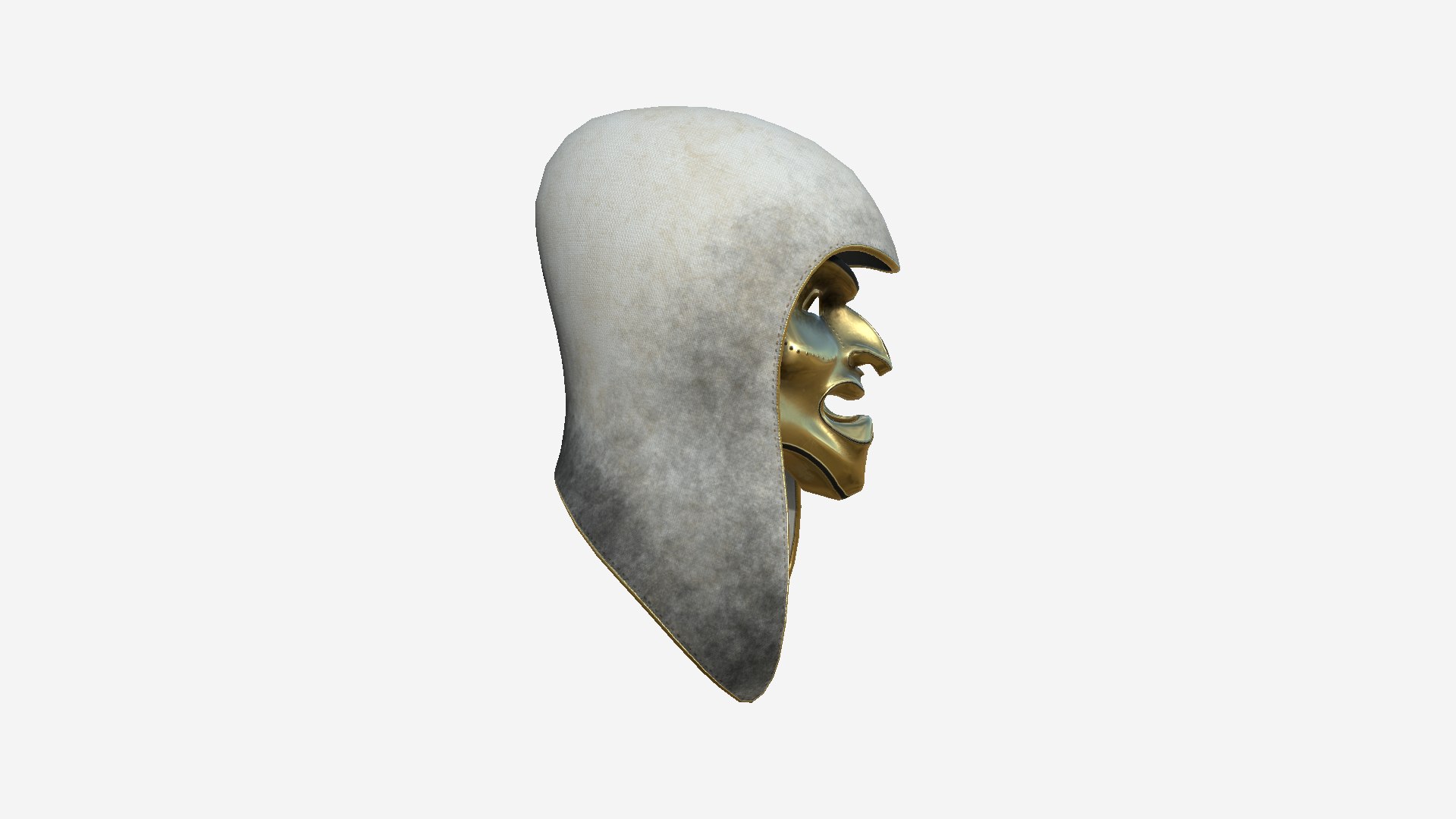Assassin Mask A05 Gold White - Character Design Fashion Model ...