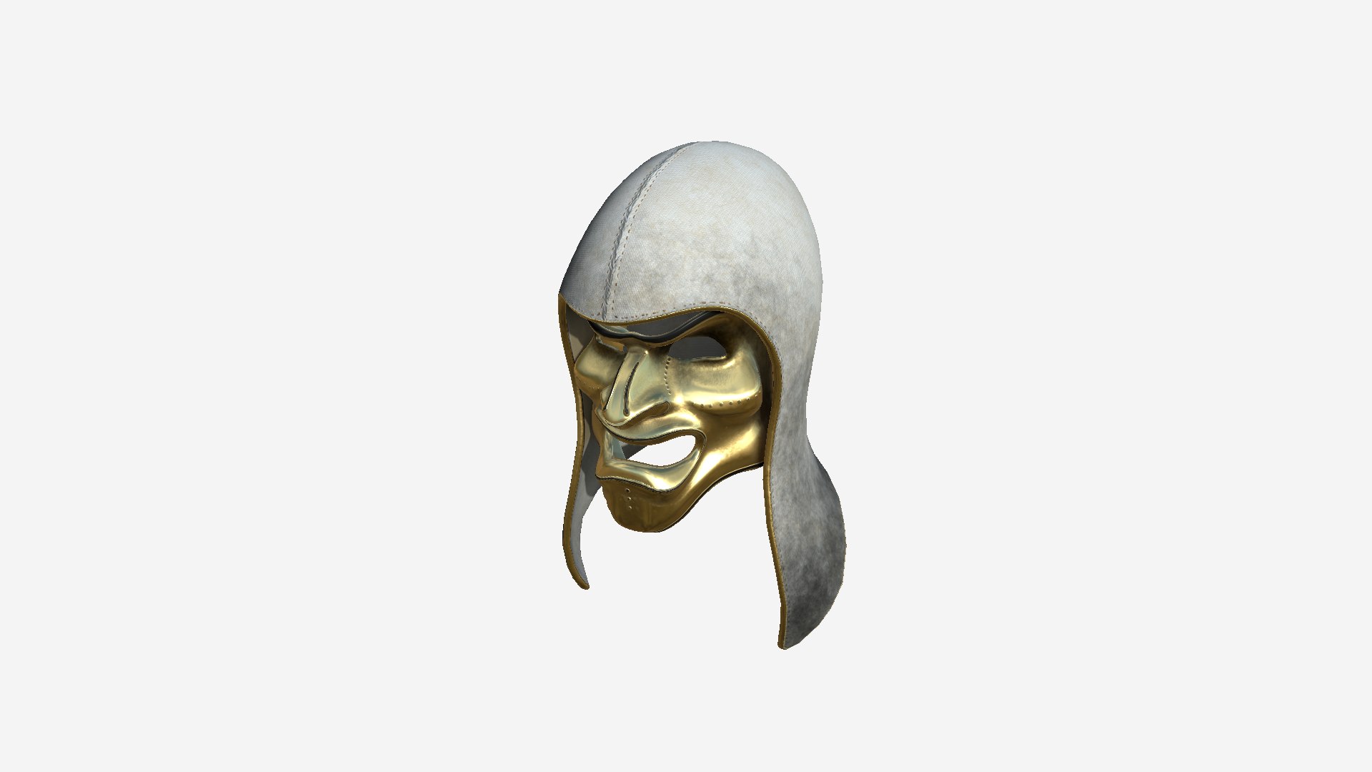Assassin Mask A05 Gold White - Character Design Fashion Model ...