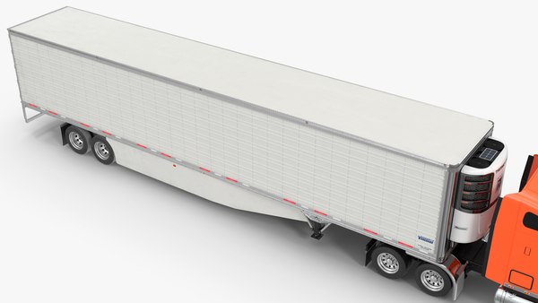 modelo 3d Camión Freightliner con remolque refrigerado - TurboSquid 1848700