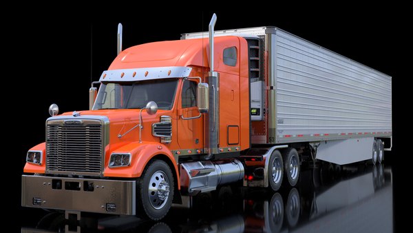 リーファートレーラー付きフレイトライナートラック3Dモデル - TurboSquid 1848700