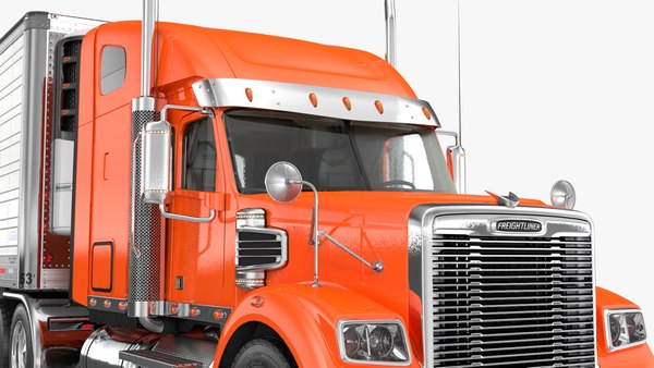 3D Freightliner Truck with Reefer Trailer - TurboSquid 1848700
