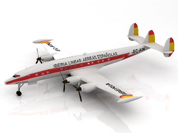 Avião Lockheed Constellation Modelo 3D - TurboSquid 1764889