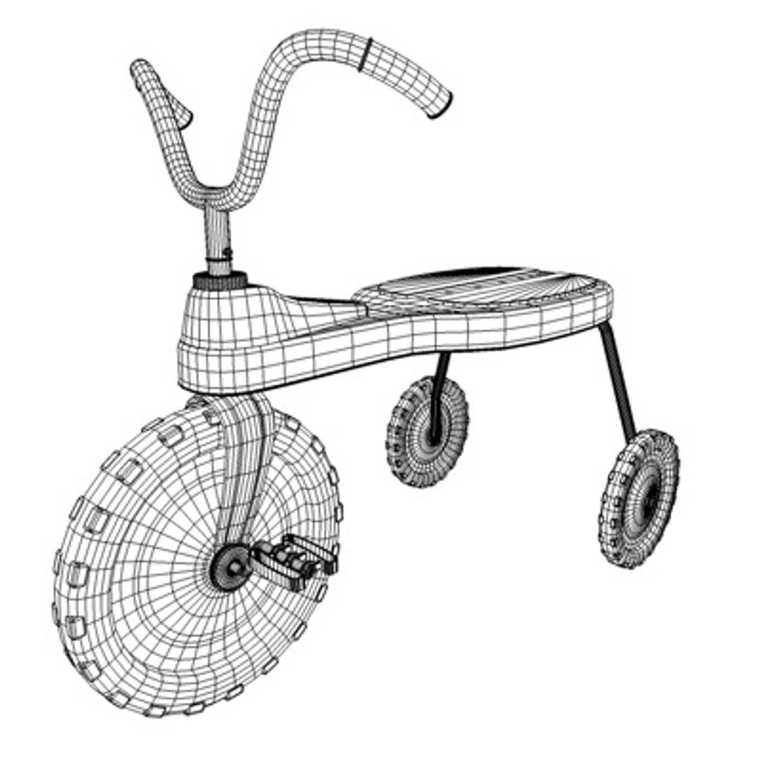 Tricycle Cycle 3d Model