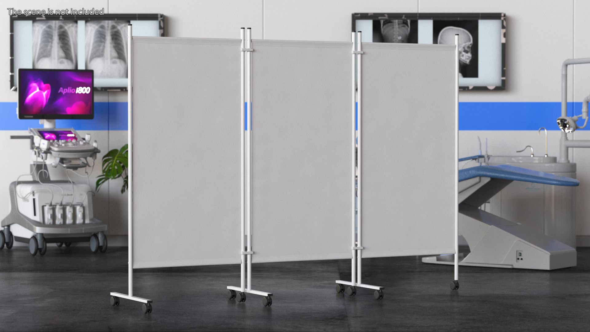 3D Privacy Screen For Doctors Office White - TurboSquid 2068899