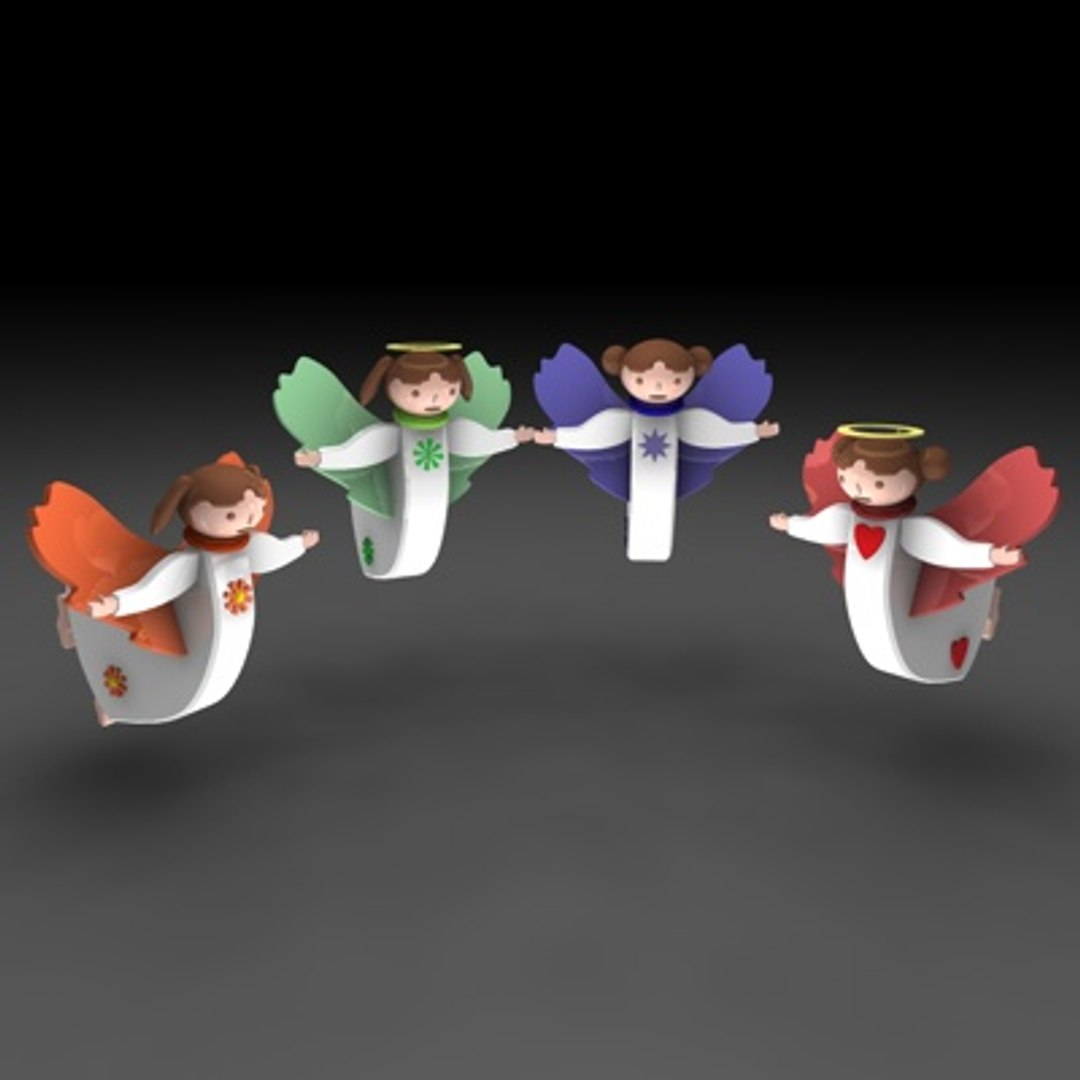 C4d Christmas Angel Set