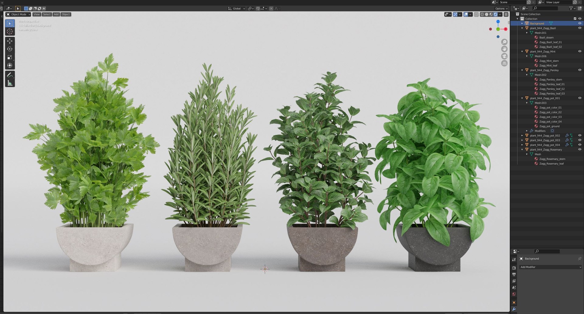 Plants Collection 944 Model - TurboSquid 2101329