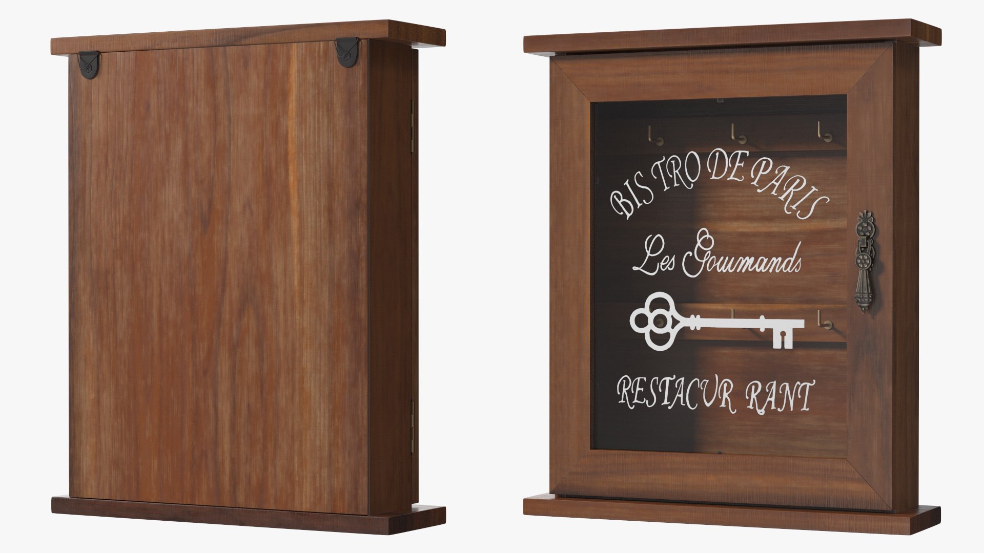 Wooden Key Holder Box 3D - TurboSquid 1817838