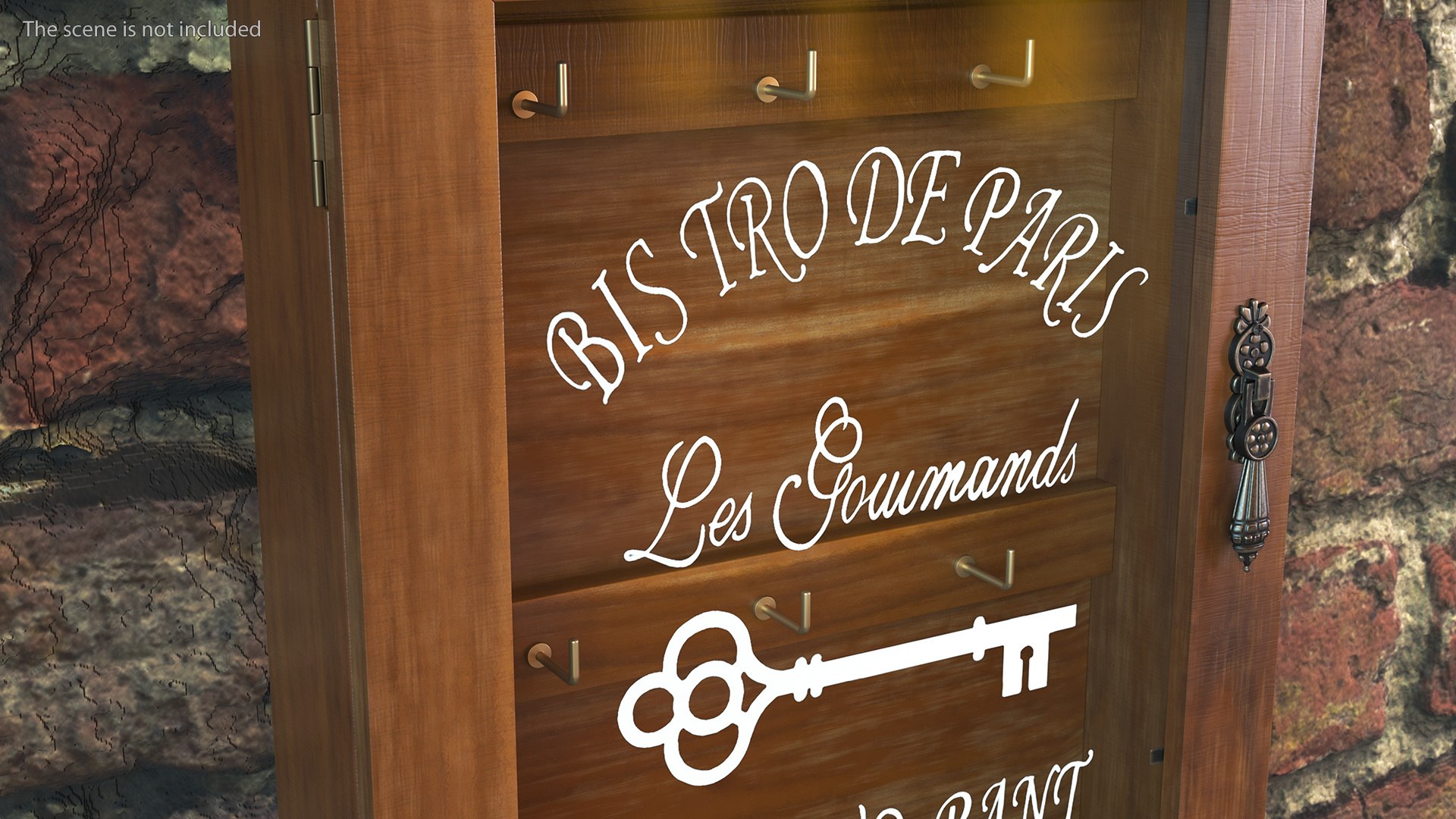 Wooden Key Holder Box 3D - TurboSquid 1817838