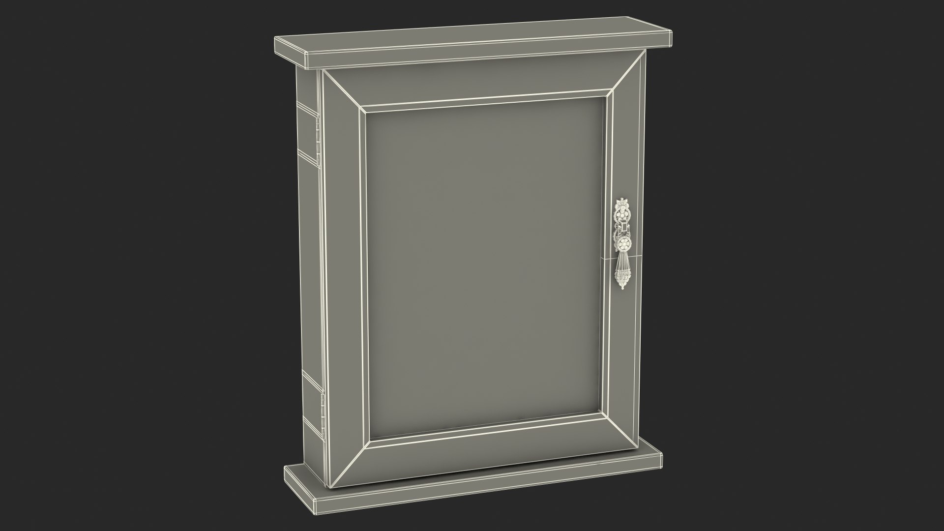 Wooden Key Holder Box 3D - TurboSquid 1817838