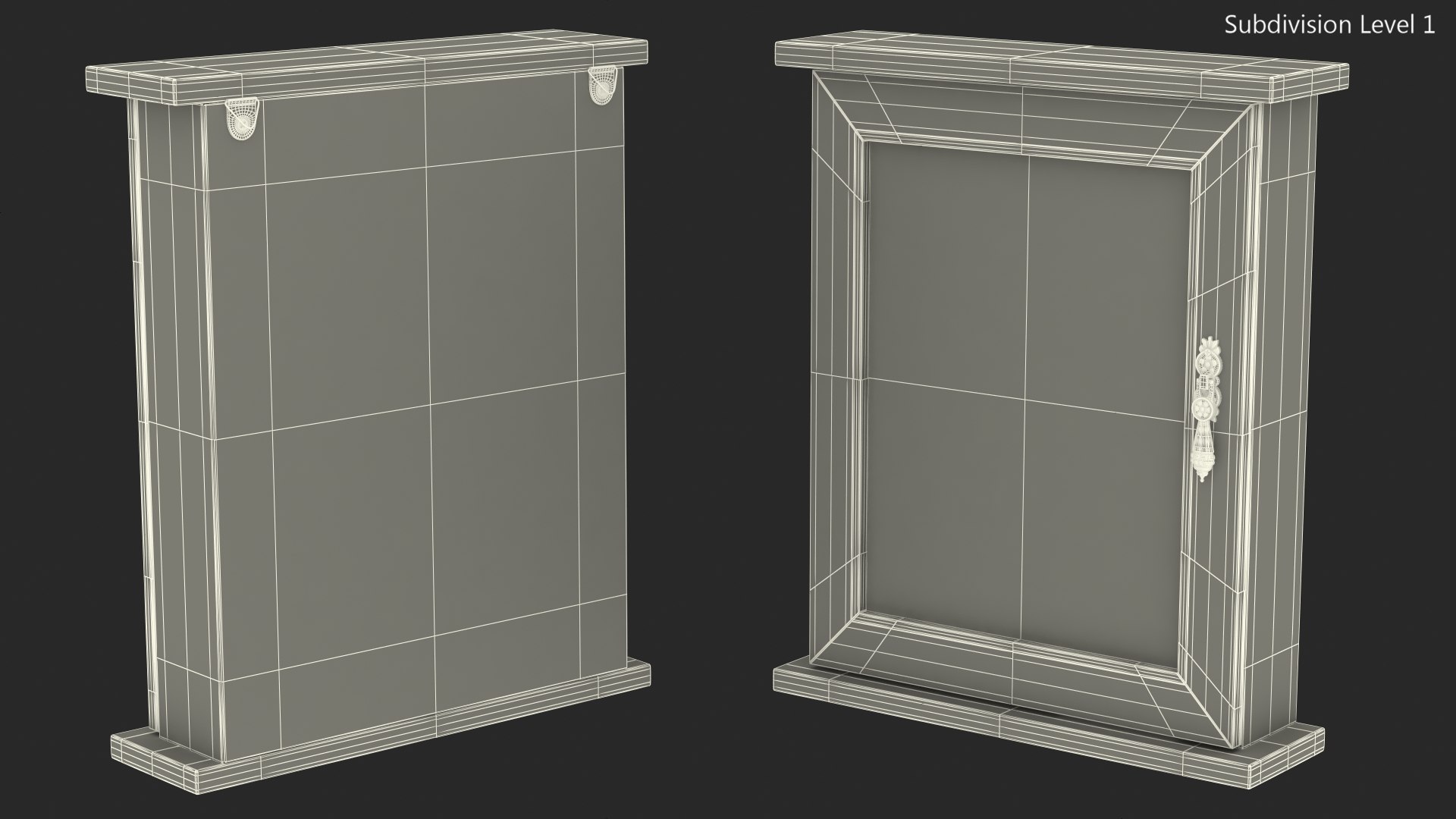 Wooden Key Holder Box 3D - TurboSquid 1817838