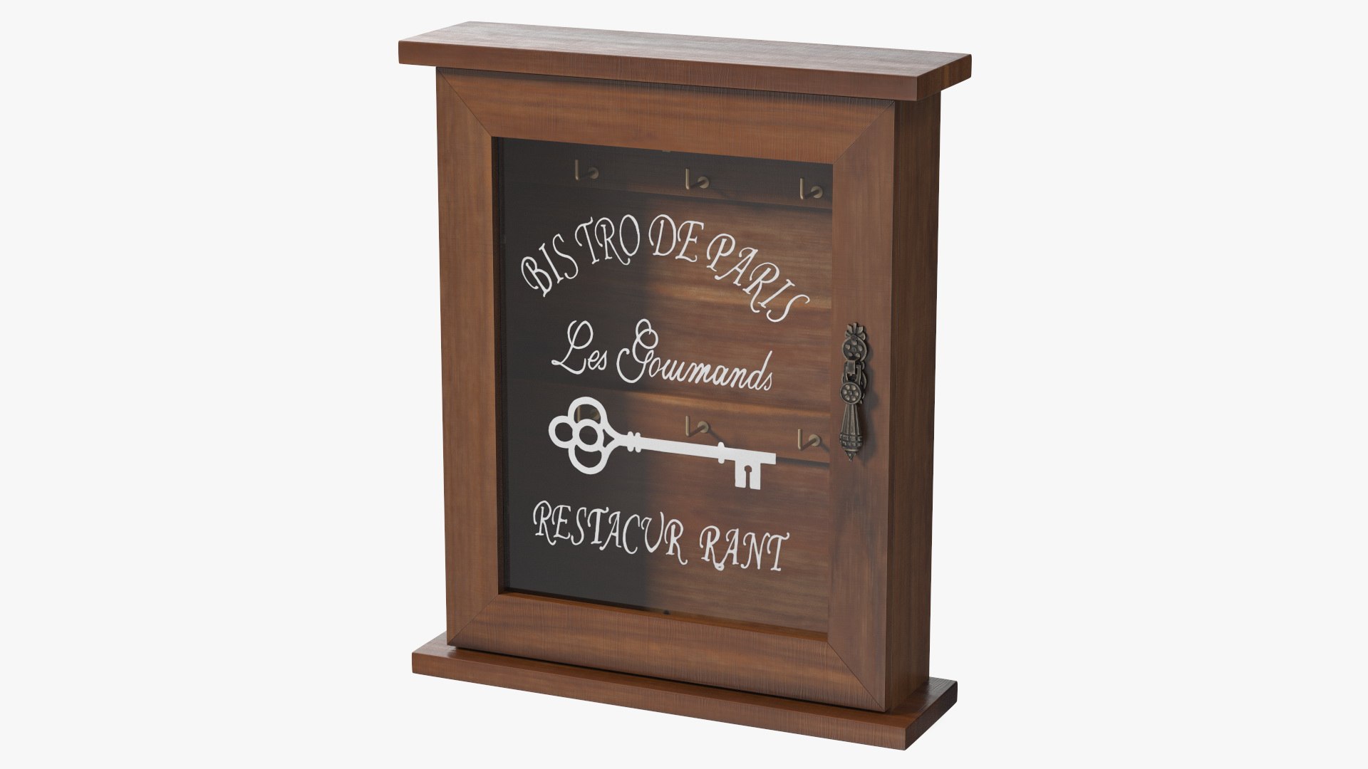 Wooden Key Holder Box 3D - TurboSquid 1817838