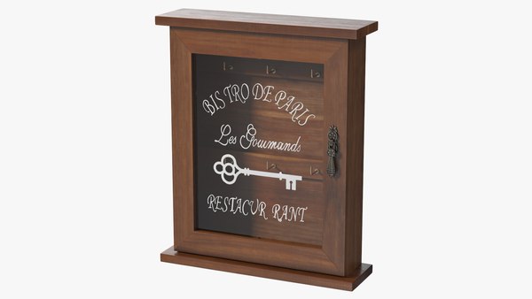 Wooden Key Holder Box 3D - TurboSquid 1817838