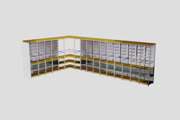 3d shelving unit model