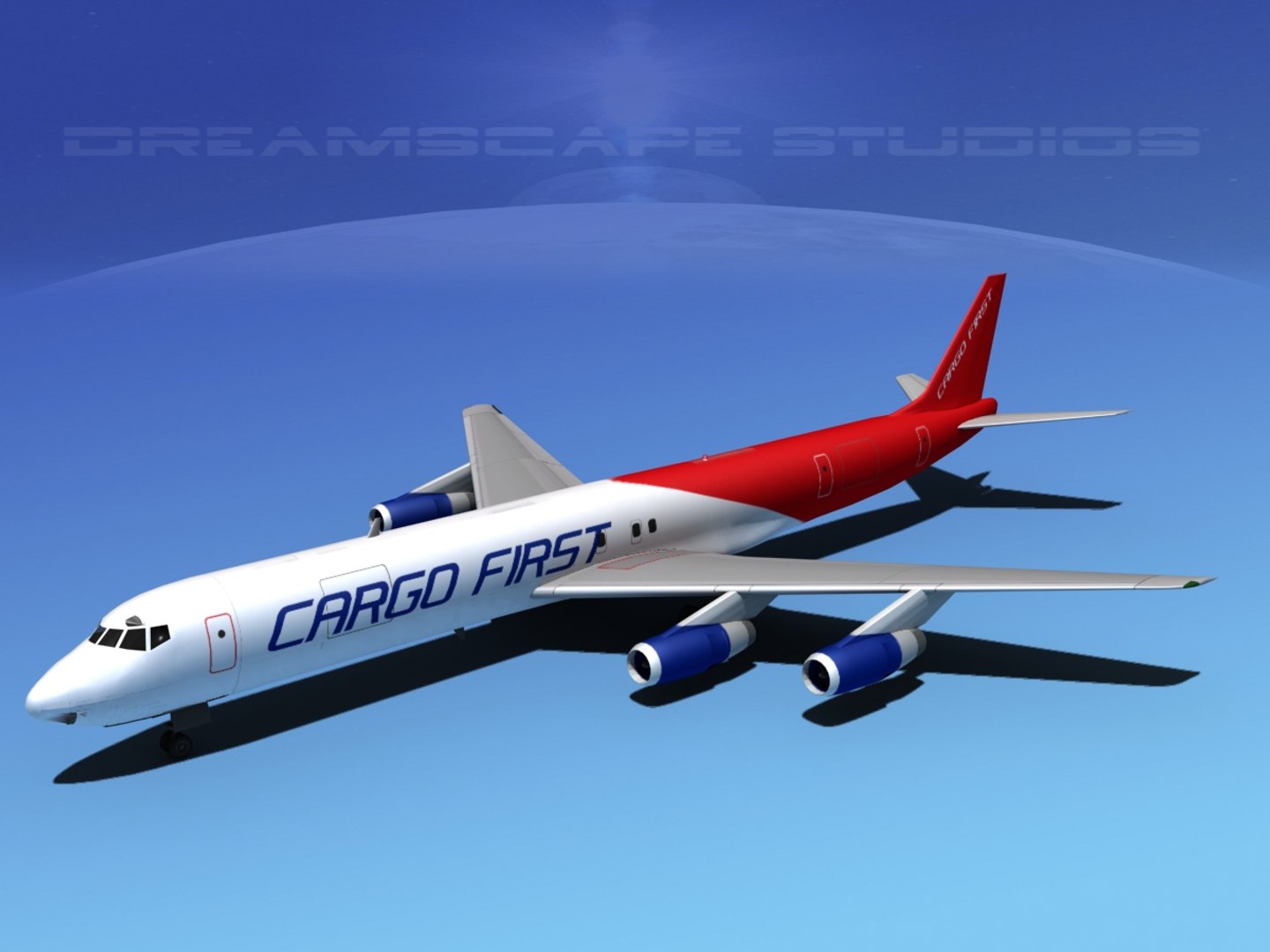 Douglas Dc-8 3d Dxf