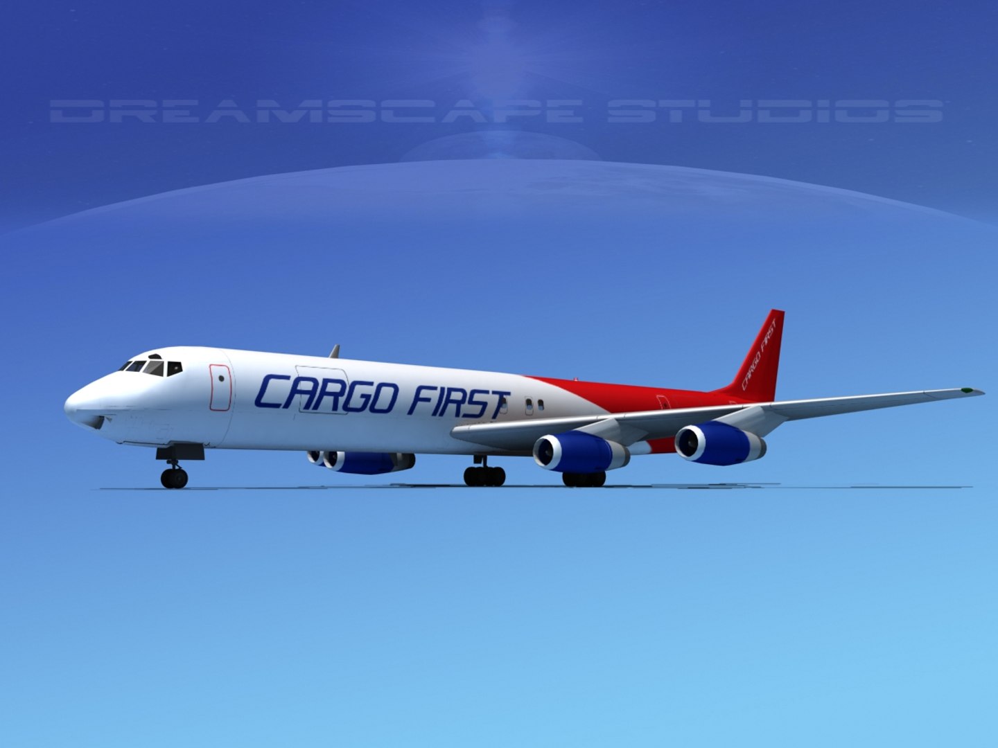 Douglas Dc-8 3d Dxf