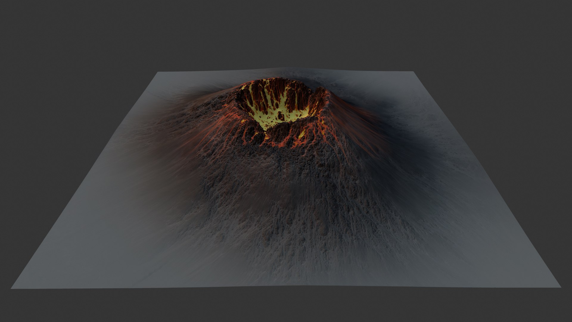 3D Model Volcano - TurboSquid 1246688