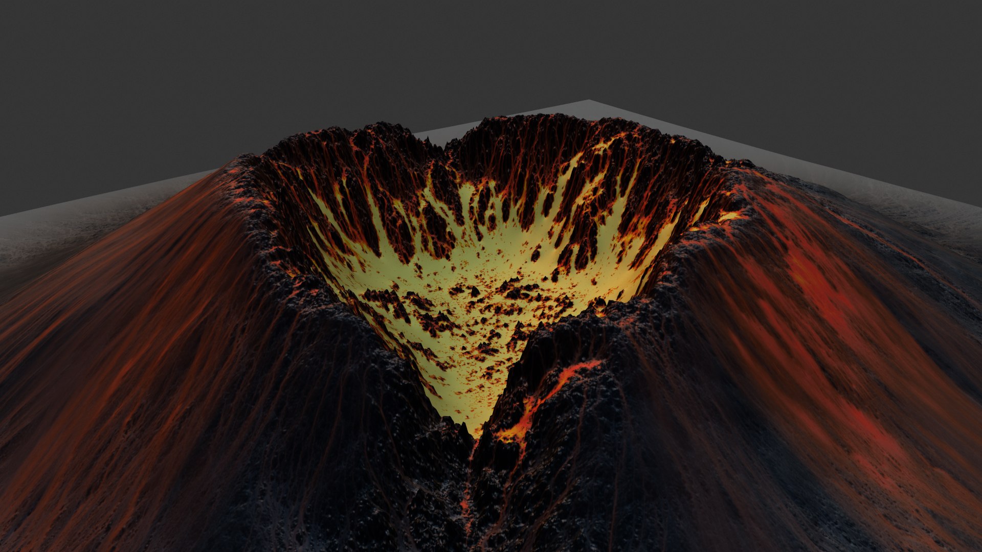 3D Model Volcano - TurboSquid 1246688