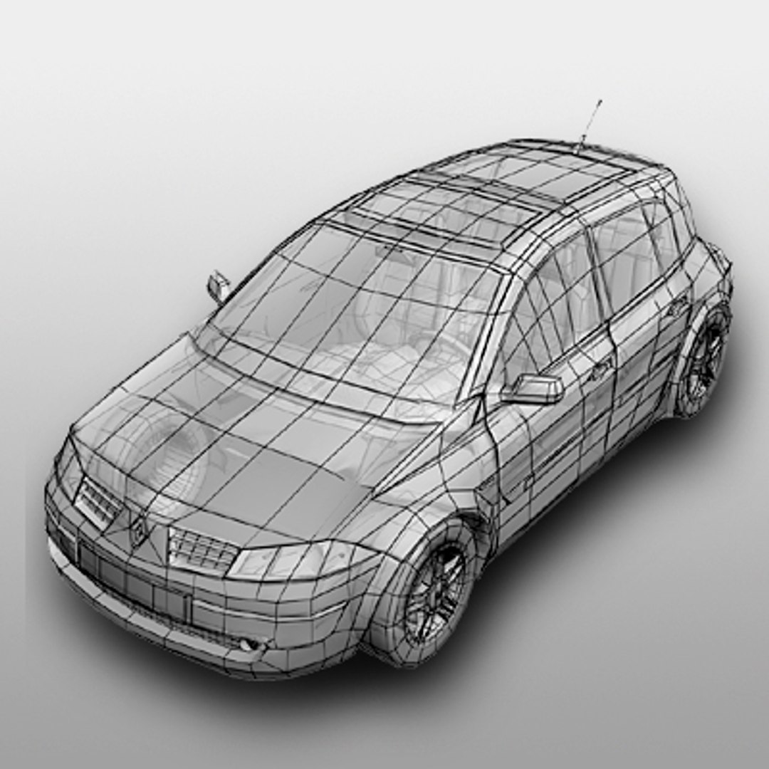 Meshsmooth Megane Car 3d Model