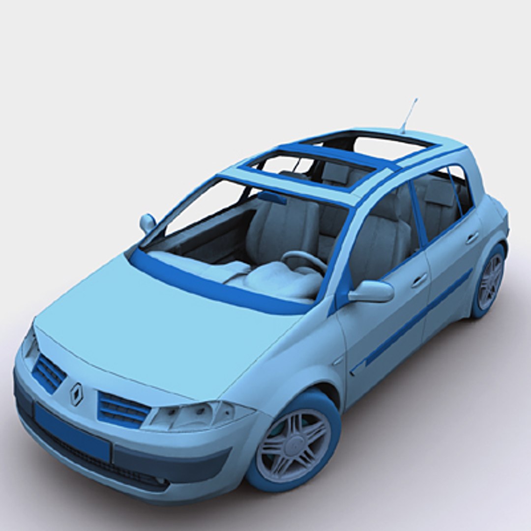 Meshsmooth Megane Car 3d Model