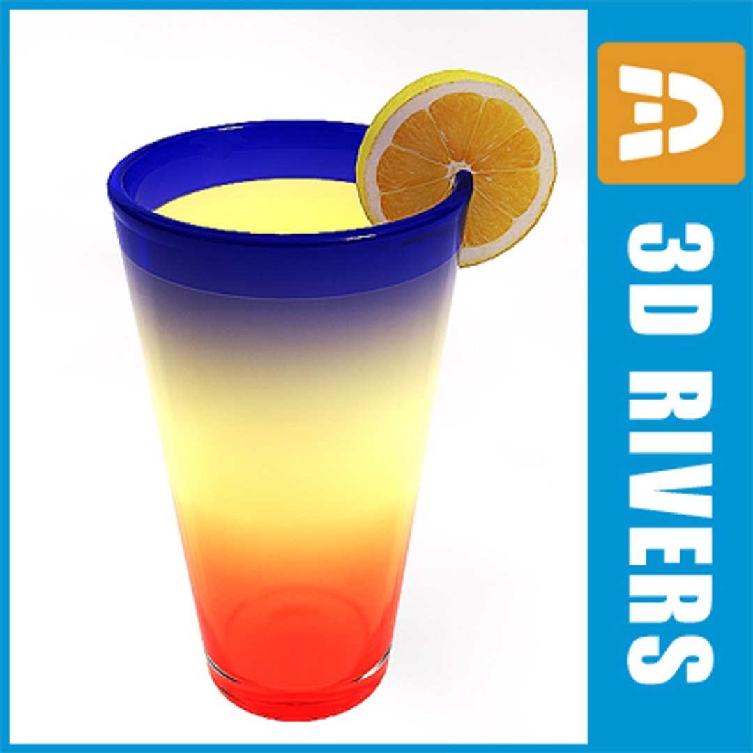 3d Model Tequila Sunrise